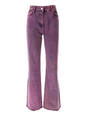 Moschino Frayed Trousers - Purple