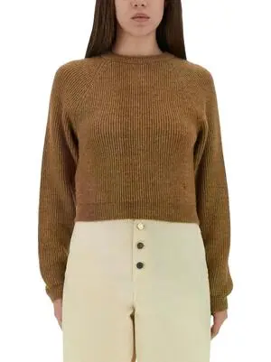 Moschino Round-neck Sweater - Brown