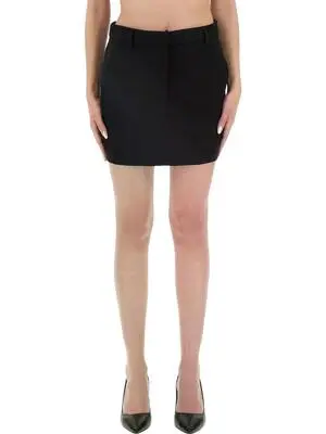 Moschino Belt Loops Mini Skirt - Black