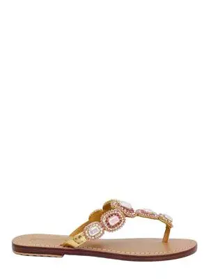 Mystique Crystal-embellished Sandals - Gold