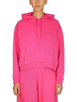 Alexander McQueen Embossed Hooded Sweatshirt - Pink