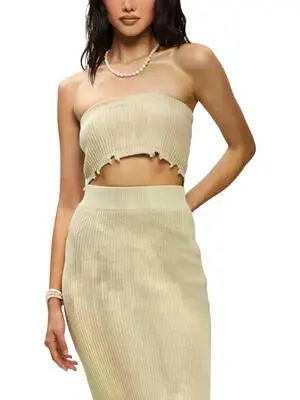 SEROYA Grace Distressed Knit Dress - Neutrals
