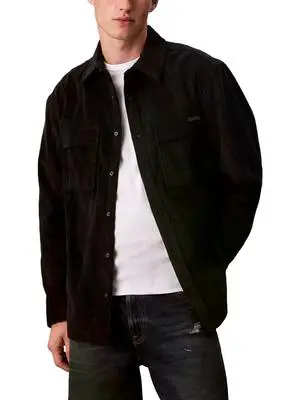 Calvin Klein Corduroy Pocket Shirt Jacket - Black