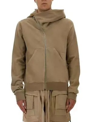 RICK OWENS DRKSHDW Concordians Mountain Asymmetrical-zipper Hoodie
