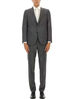 Zegna Notched Lapel Suit - Grey
