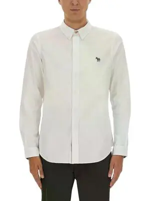 Paul Smith Zebra-embroidered Shirt - White