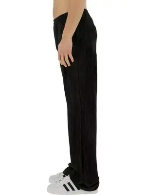 FAMILY FIRST Pleated Elasticised-waistband Sweatpants - Black