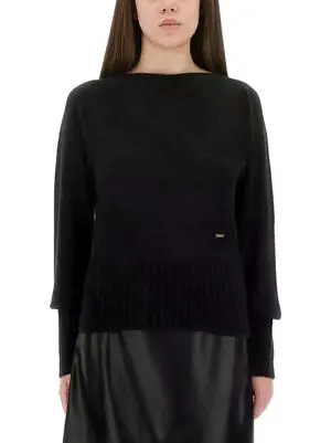 TOM FORD Boat-neck Long-sleeve Sweater - Black