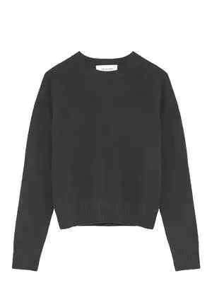YVES SALOMON Crew-neck Knitted Sweater - Grey