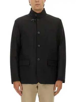 FAY Flap-pocket Buttoned Jacket - Black