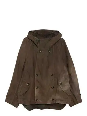 ZIGGY CHEN Double-breasted Jacket - Brown