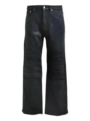 BREATH Coated Biker Jeans - Black