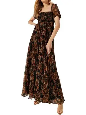 Caroline Constas Floral-print Maxi Dress - Brown