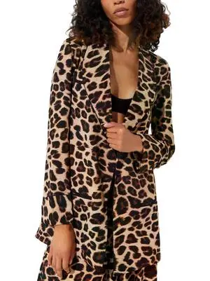 Mystique Animal Print Blazer - Neutrals