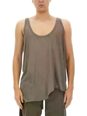 Rick Owens Asymmetric Sleeveless Vest - Grey