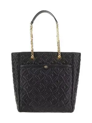 Michael Kors Quilted Chain Tote Bag - Black