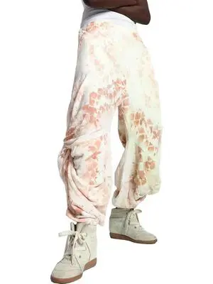 ONETEASPOON Snakeskin Print Harem Trousers - Neutrals