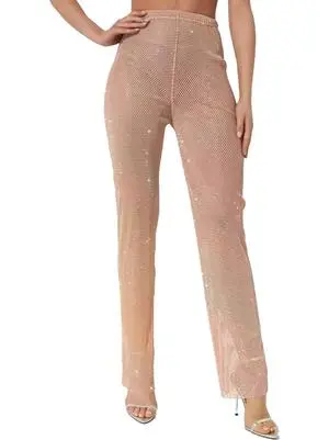 SANTA BRANDS Crystal-embellished Trousers - Pink