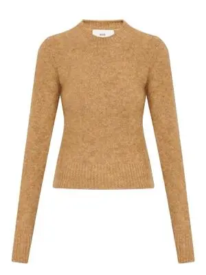 Ami Crew Neck Sweater - Beige