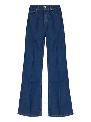 Ami Flared Leg Jeans - Navy Blue