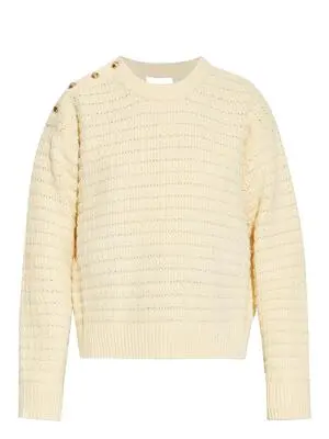 GANNI Wool Sweater - Cream