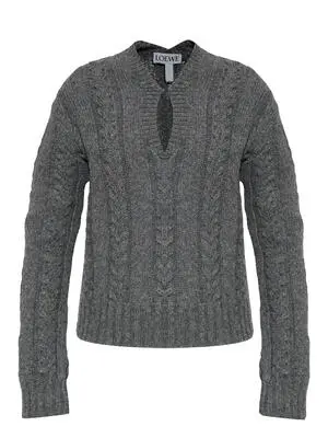 LOEWE Wool Cable Stitch Sweater