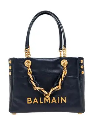 Balmain 1945 Soft Small Shopper Bag - Navy Blue