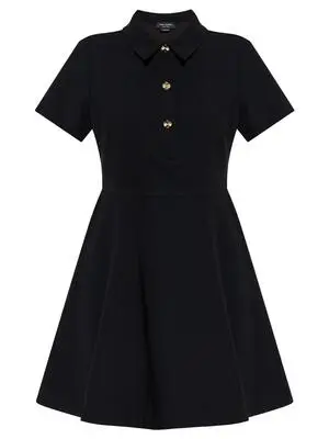 Kate Spade New York Dress With Clover Buttons And Side Pockets - Black