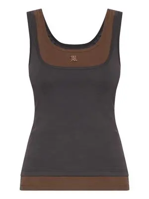 MISBHV Double-layered Sleeveless Top - Grey
