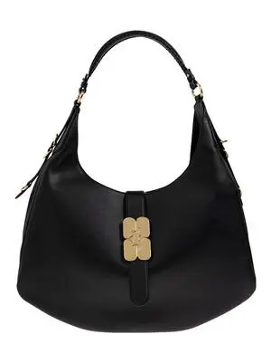 GANNI Large Kat Shoulder Bag - Black
