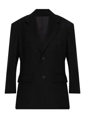Issey Miyake Wool Blazer With Notch Lapels - Black