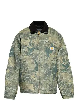 Carhartt Work In Progress Detroit Camouflage Jacket Green