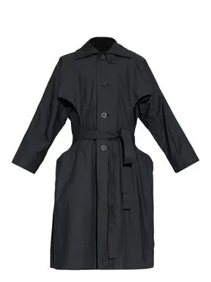 Issey Miyake Belted Trench Coat - Black