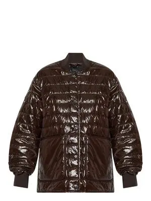 Moose Knuckles Quilted Jacket With Pockets - Brown