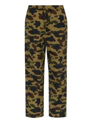 A BATHING APE Camouflage Print Trousers - Green