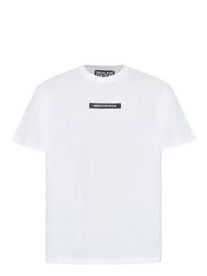 Versace T-shirt With Logo Patch - White