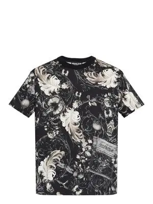 Versace T-shirt With Print - Black