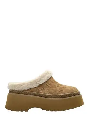 Coach Platform Mules - Beige