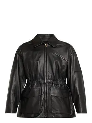 Theory Leather Jacket - Blk