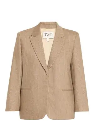 TWP Sweet Pea Pinstripe Blazer - Timber Wol
