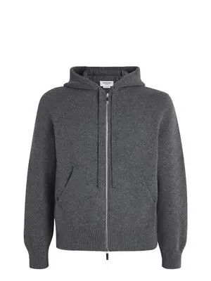 THOM BROWNE Merino Wool Geese Zip-Up Hoodie