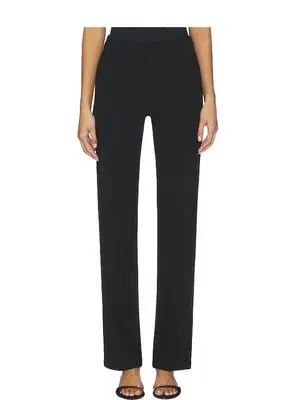 SKIMS The Essential High Waist Straight Leg Pant - Obsidian