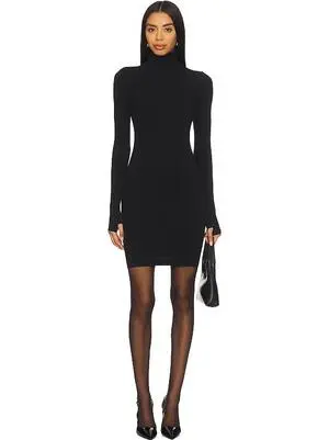 Commando Ballet Body Turtleneck Mini Dress - Black
