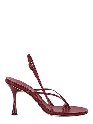 Studio Amelia Wishbone 90 Heel - Burgundy