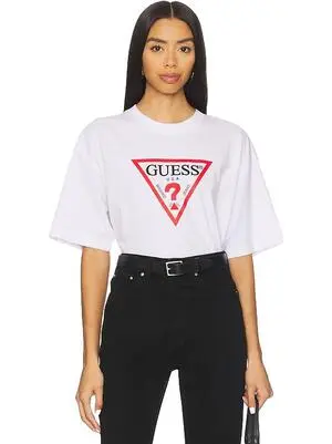 Guess Short Sleeve Iconic Tee - Pure White