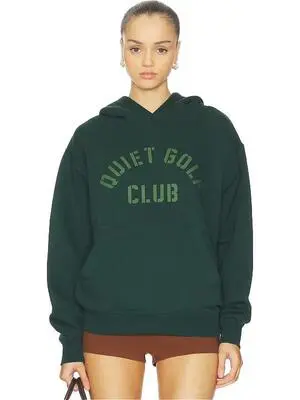 QUIET GOLF Stencil Hoodie - Forest