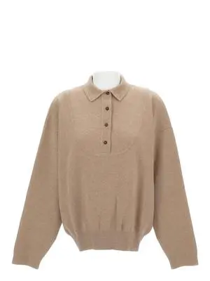 Jacquemus La Maille Vareuse Ball Polo - Beige