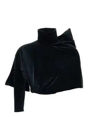 Junya Watanabe Asymmetric Long-sleeve Top - Black