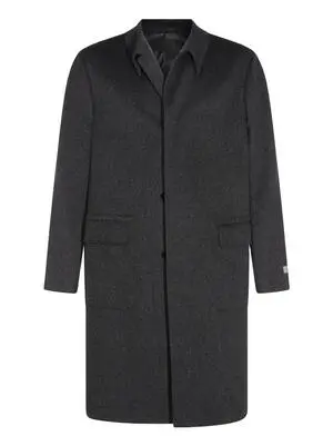 Canali Wool Coat - Multicolor