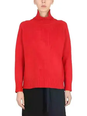 STEFANO MORTARI Roll-neck T-shirt - Red